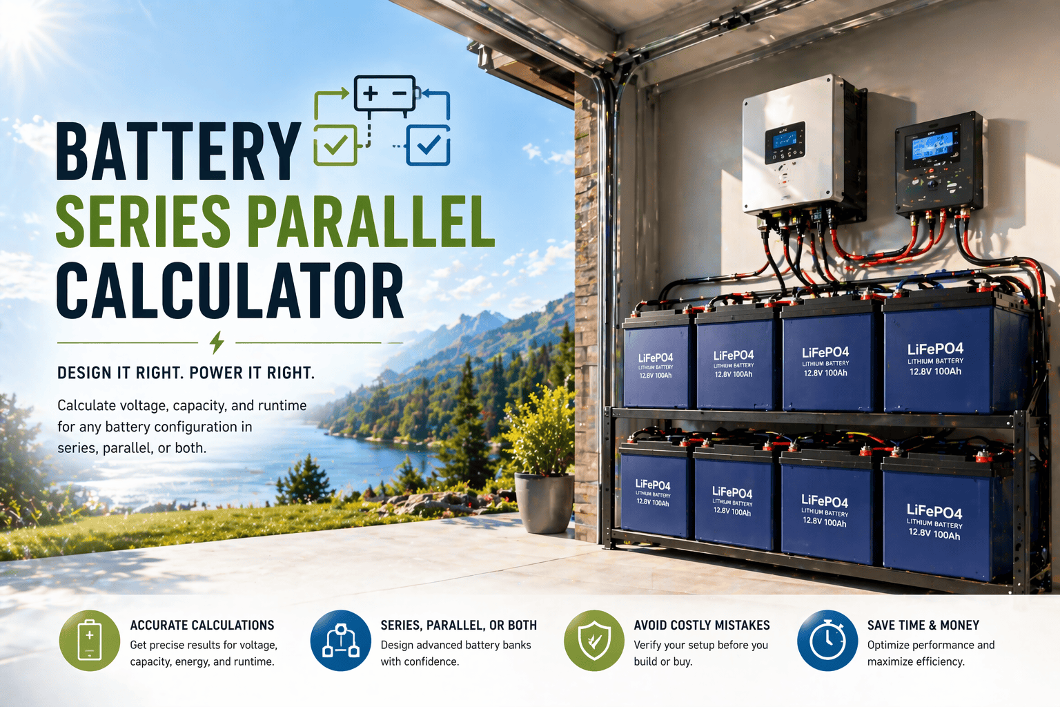 Free Battery Series Parallel Calculator | Off Grid Living Tools